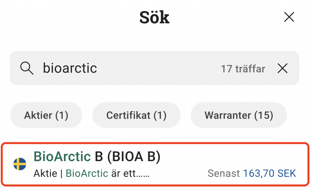 BioArctic aktie | BIOA B | Aktiekurs, analys, prognoser december 2025